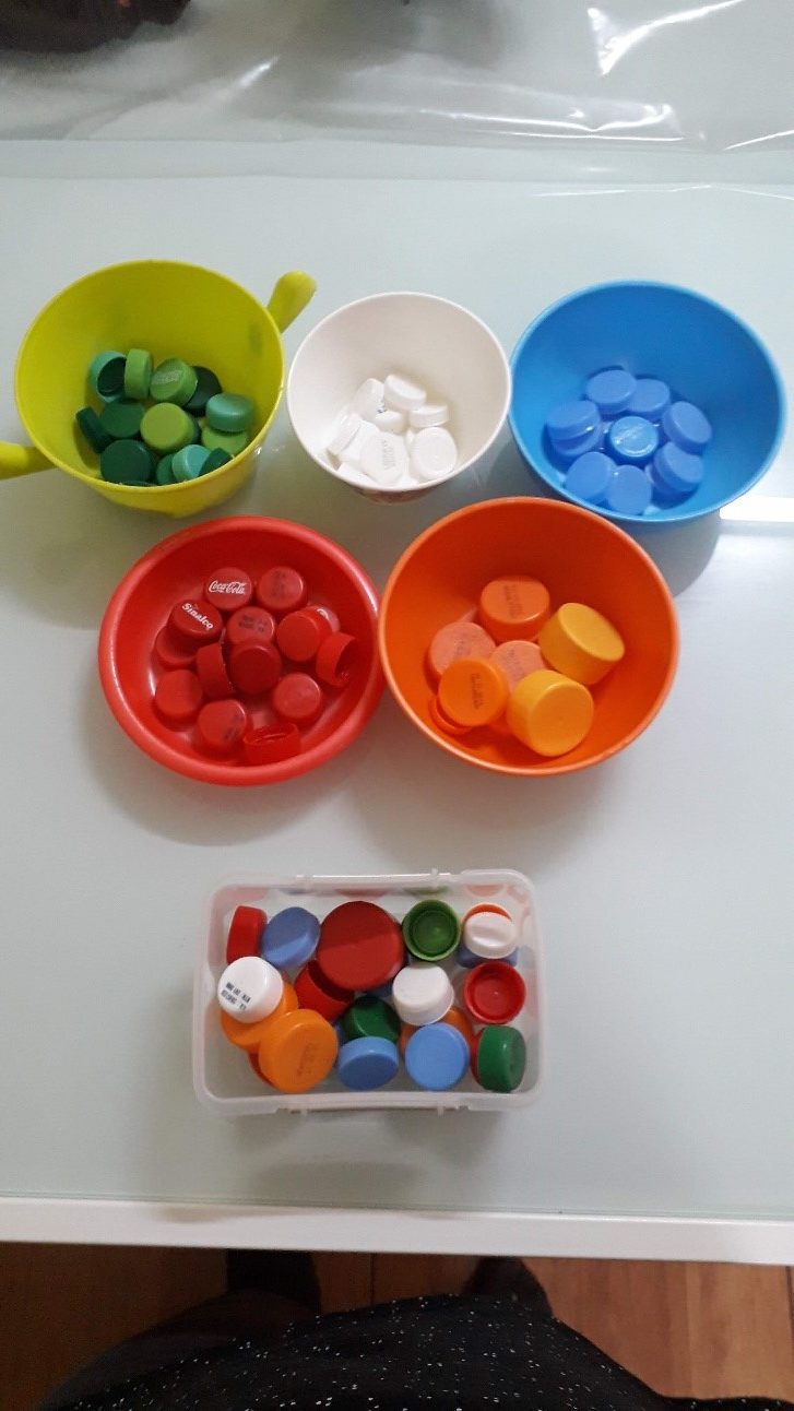 Learning activities with bottle caps : Kindergarten Activity No. 18 ...
